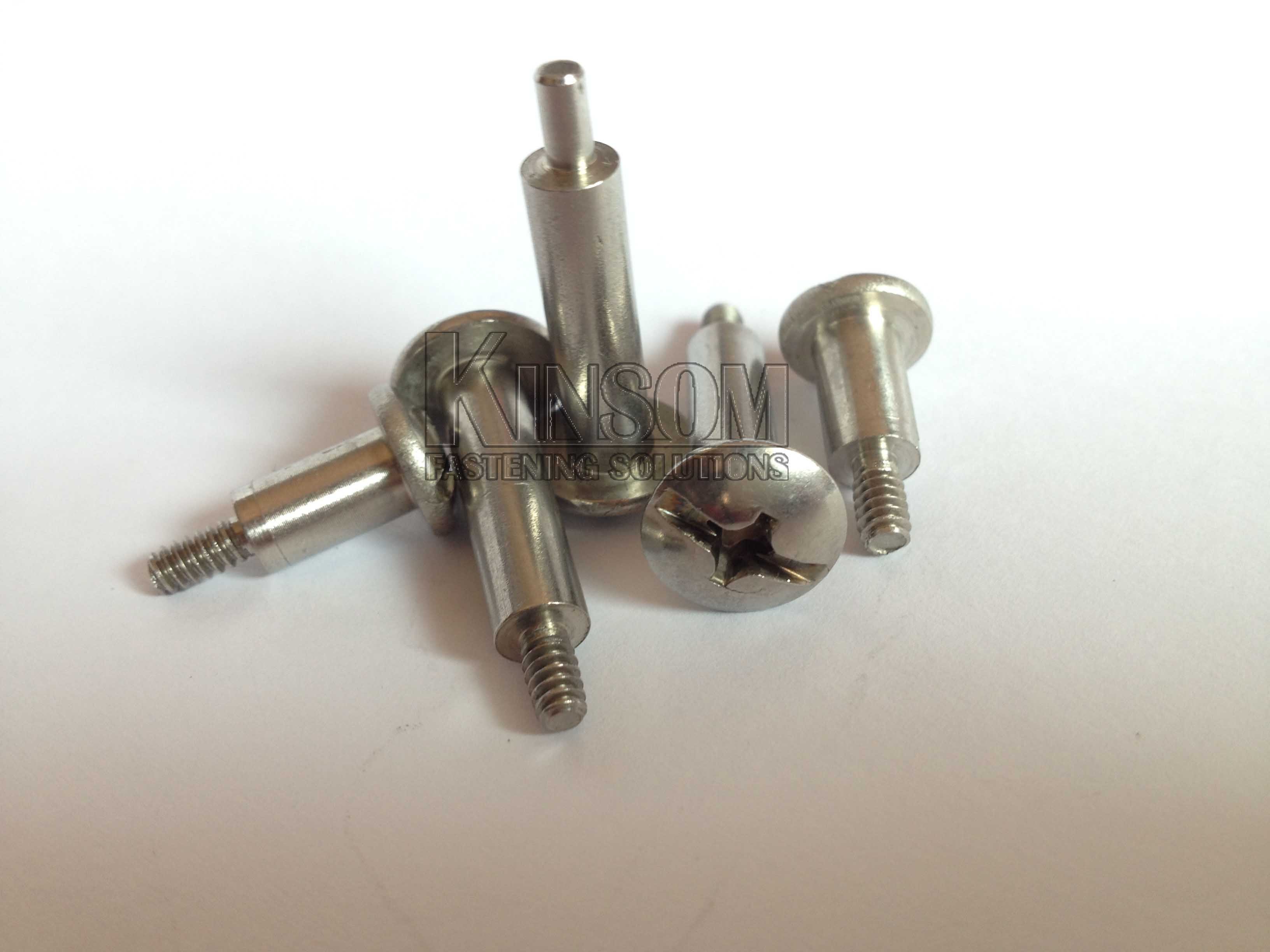 ANSI Pan head step special screw with passivation for electronics