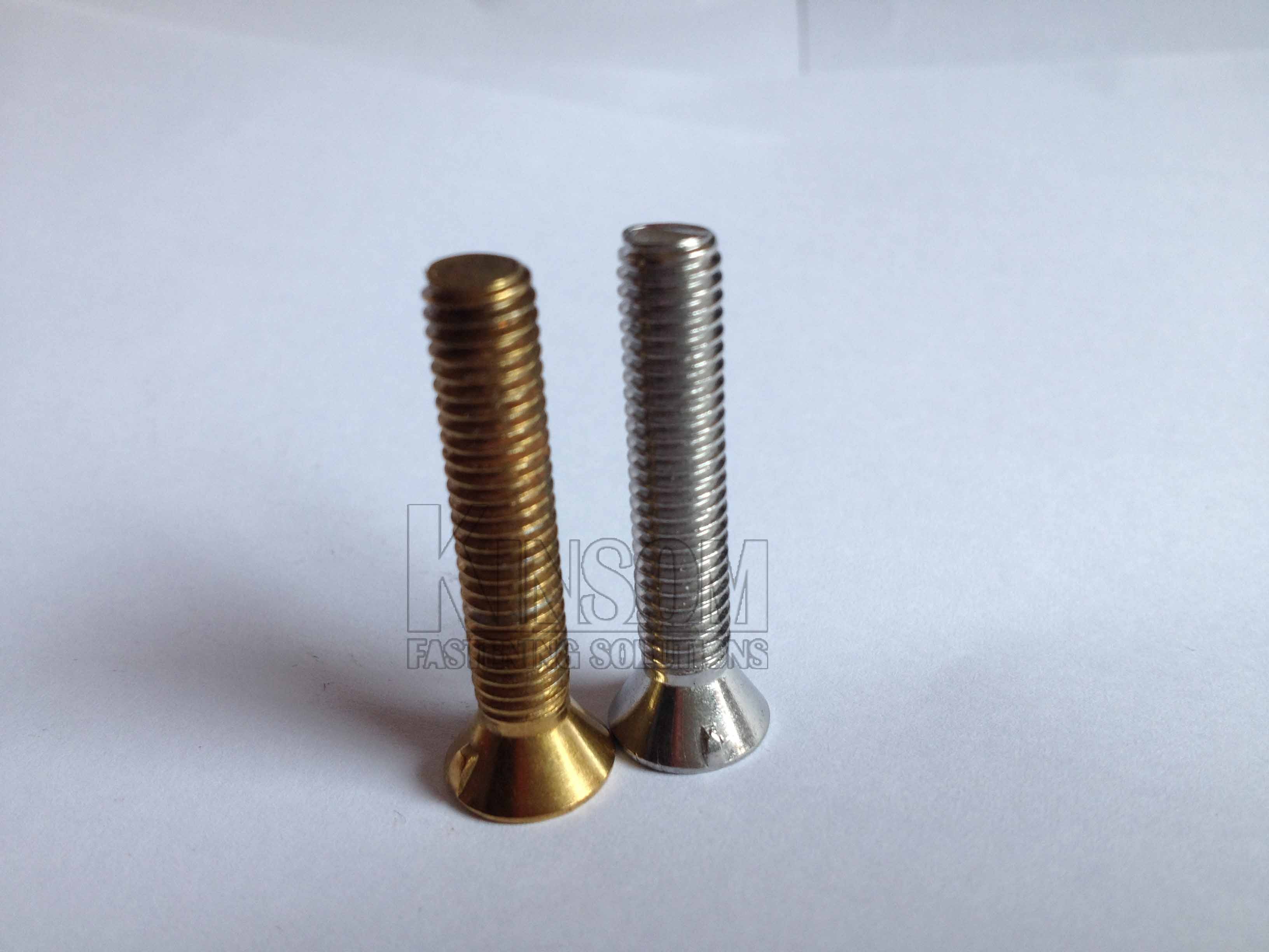 Special countersunk head sus 316 screws with anchor point and yellow ...