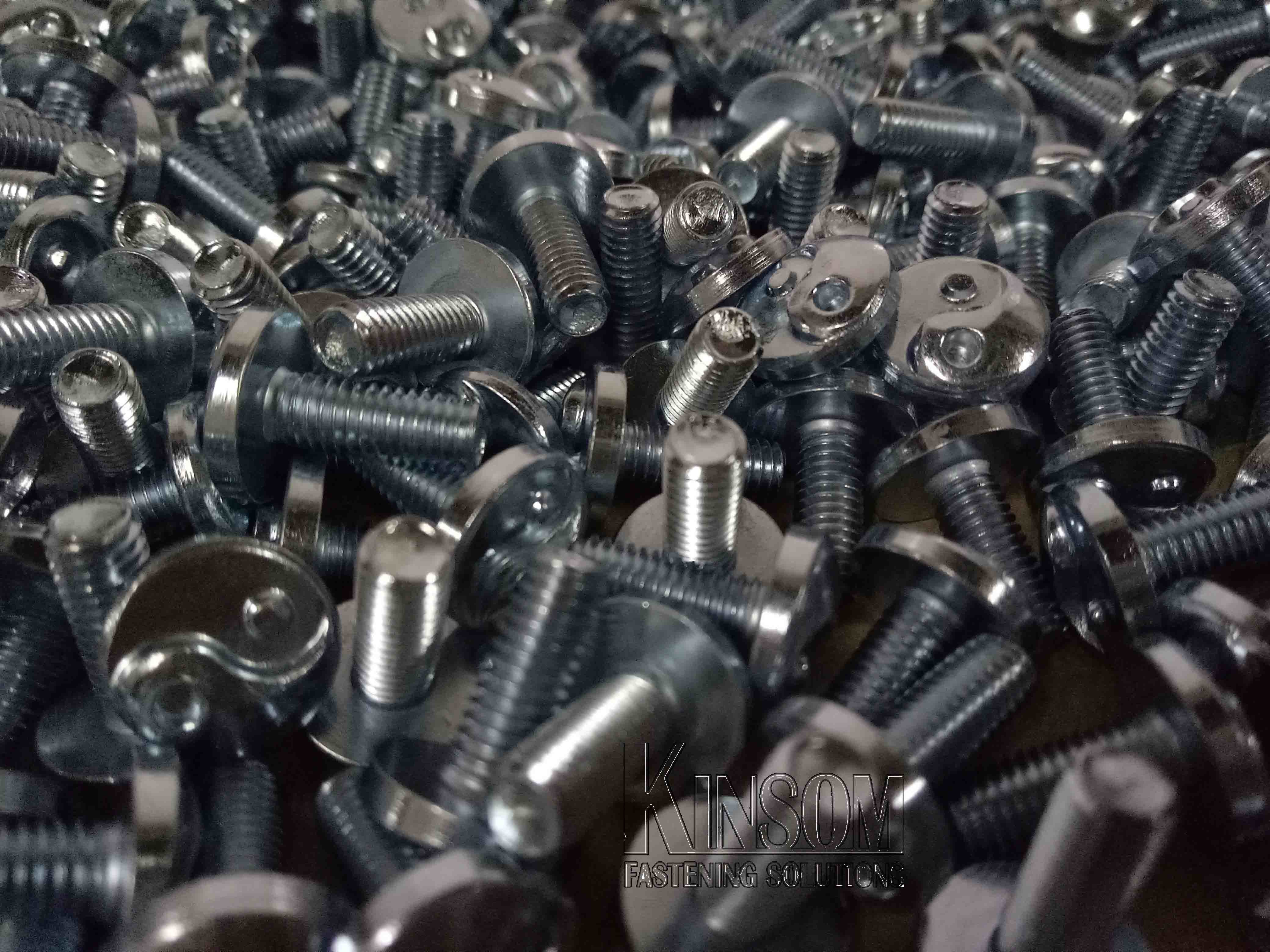 Special head machine screws zinc coating M6 M8 cold forging screw grade ...