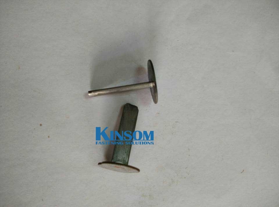T slot solid rivets flat head speciality cold formed fasteners for lock ...